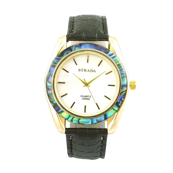 Strada | Accessories | Strada Abalone Shell Japanese Movement Water ...